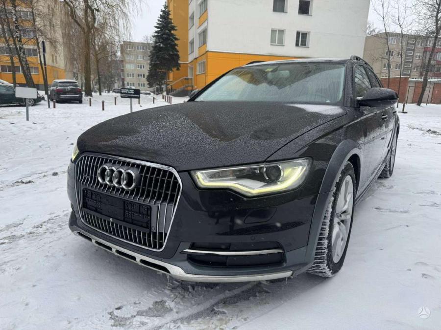 Black Audi A6 Allroad 2013 in Kaunas, with an engine capacity of 2.97 L and mileage of 267 thousand km for 10750 €, photo 1 on AUTOMOTO.COM.LV