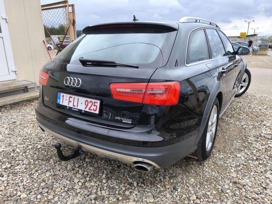 Black Audi A6 Allroad 2013 in Vilnius, with an engine capacity of 2.97 L and mileage of 278 thousand km for 10500 €, photo 6 on AUTOMOTO.COM.LV