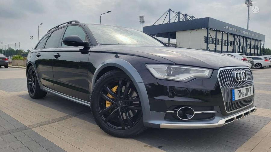 Melns Audi A6 Allroad 2013 Jonava, ar dzinēja tilpumu 2.97 L un nobraukumu 248 tūkst. km par 12600 €, foto 1 vietnē AUTOMOTO.COM.LV