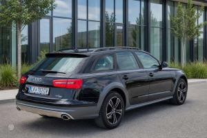Black Audi A6 Allroad 2013 in Vilnius, with an engine capacity of 3.00 L and mileage of 267 thousand km for 11350 €, photo 4 on AUTOMOTO.COM.LV