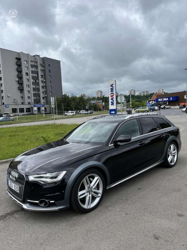 Melns Audi A6 Allroad 2014 Kauņa, ar dzinēja tilpumu 2.97 L un nobraukumu 328 tūkst. km par 16500 €, foto 3 vietnē AUTOMOTO.COM.LV