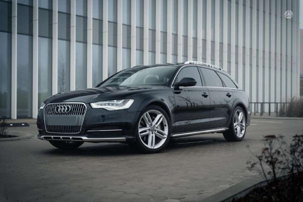 Black Audi A6 Allroad 2014 in Vilnius, with an engine capacity of 2.97 L and mileage of 237 thousand km for 14550 €, photo 1 on AUTOMOTO.COM.LV