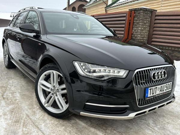 Black Audi A6 Allroad 2014 in Vilnius, with an engine capacity of 2.97 L and mileage of 235 thousand km for 14550 €, photo 1 on AUTOMOTO.COM.LV