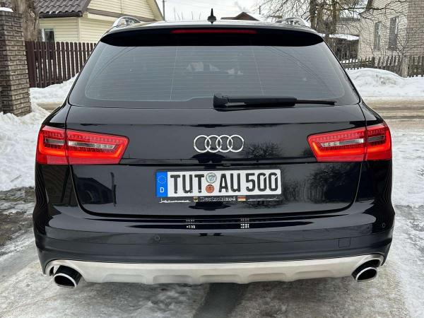 Black Audi A6 Allroad 2014 in Vilnius, with an engine capacity of 2.97 L and mileage of 235 thousand km for 14550 €, photo 6 on AUTOMOTO.COM.LV