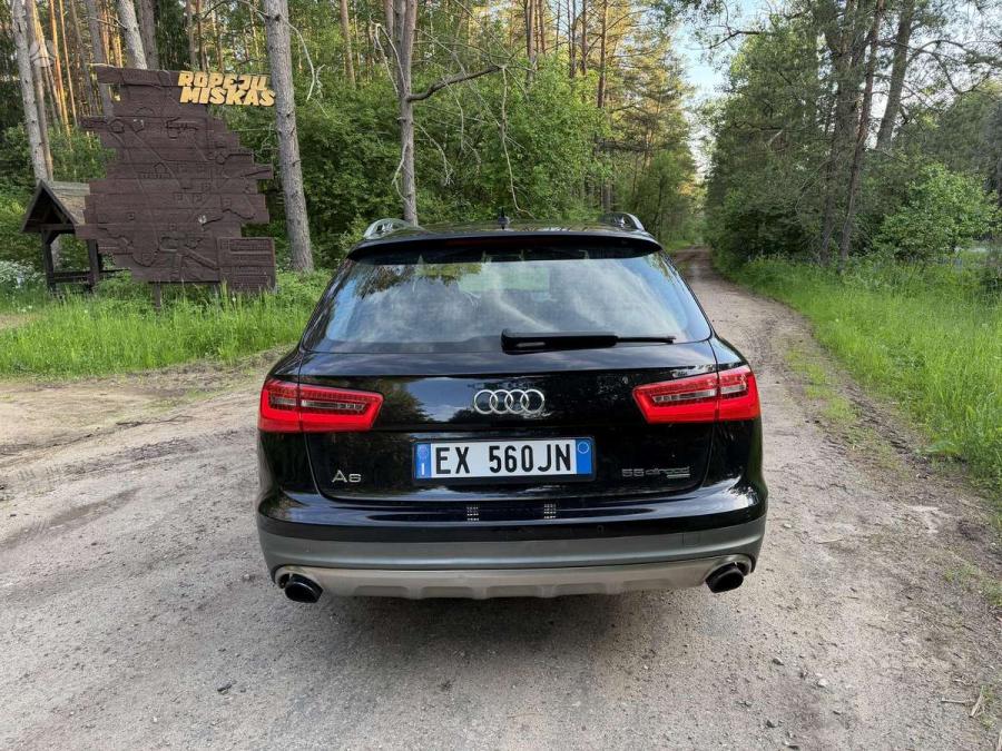 Black Audi A6 Allroad 2014 in Vilnius, with an engine capacity of 2.97 L and mileage of 212 thousand km for 11250 €, photo 9 on AUTOMOTO.COM.LV