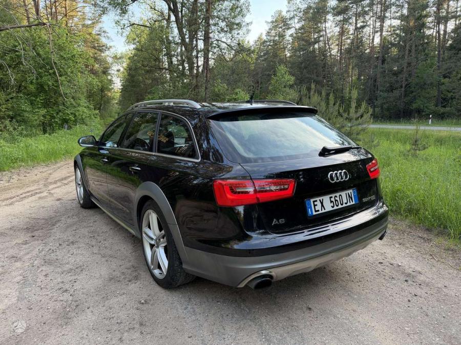 Black Audi A6 Allroad 2014 in Vilnius, with an engine capacity of 2.97 L and mileage of 212 thousand km for 11250 €, photo 10 on AUTOMOTO.COM.LV