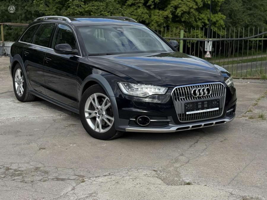Black Audi A6 Allroad 2014 in Vilnius, with an engine capacity of 2.97 L and mileage of 267 thousand km for 13600 €, photo 10 on AUTOMOTO.COM.LV