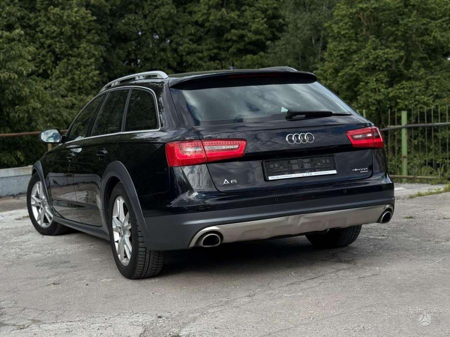 Black Audi A6 Allroad 2014 in Vilnius, with an engine capacity of 2.97 L and mileage of 267 thousand km for 13600 €, photo 13 on AUTOMOTO.COM.LV