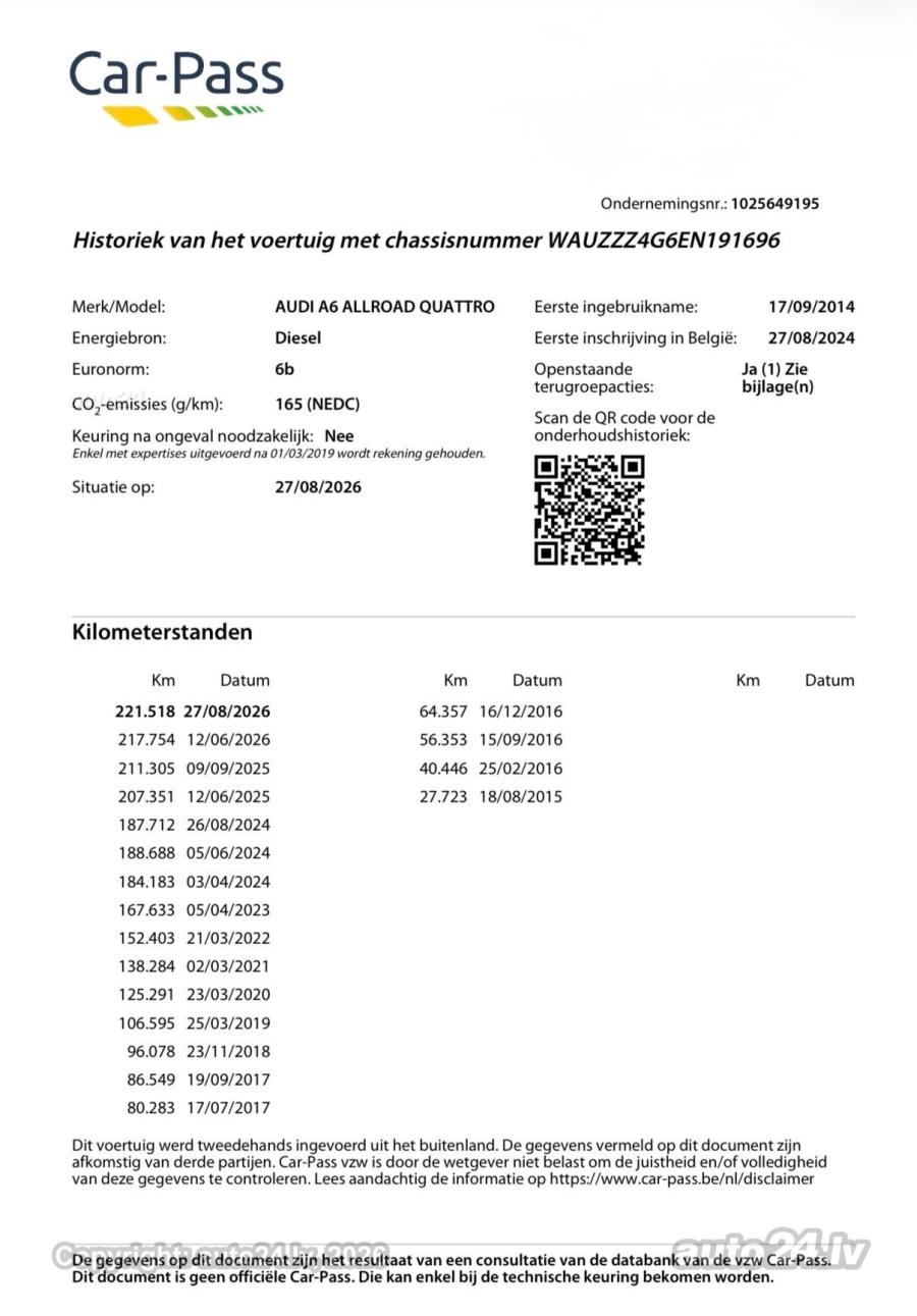 Black Audi A6 Allroad 2014 in Tallinn, with an engine capacity of 3.00 L and mileage of 221 thousand km for 15490 €, photo 18 on AUTOMOTO.COM.LV