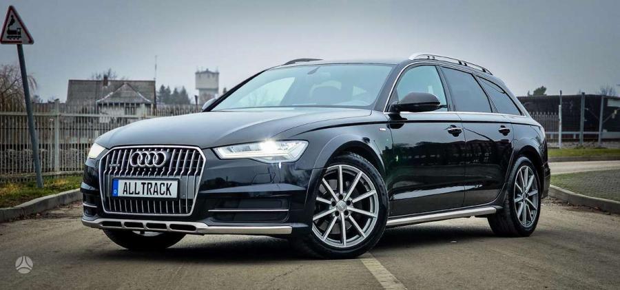Melns Audi A6 Allroad 2015 Marijampole, ar dzinēja tilpumu 3.00 L un nobraukumu 240 tūkst. km par 14200 €, foto 4 vietnē AUTOMOTO.COM.LV