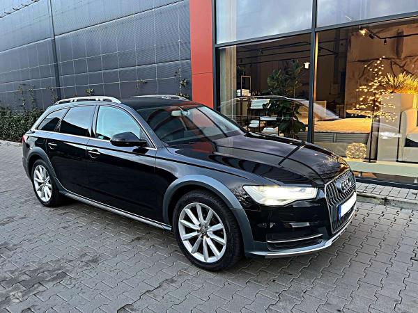 Black Audi A6 Allroad 2015 in Vilnius, with an engine capacity of 2.97 L and mileage of 182 thousand km for 14999 €, photo 4 on AUTOMOTO.COM.LV