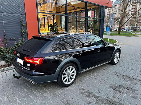 Black Audi A6 Allroad 2015 in Vilnius, with an engine capacity of 2.97 L and mileage of 182 thousand km for 14999 €, photo 6 on AUTOMOTO.COM.LV