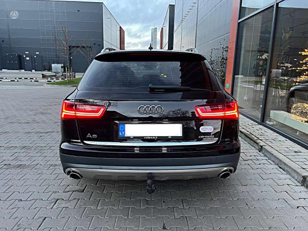 Black Audi A6 Allroad 2015 in Vilnius, with an engine capacity of 2.97 L and mileage of 182 thousand km for 14999 €, photo 8 on AUTOMOTO.COM.LV