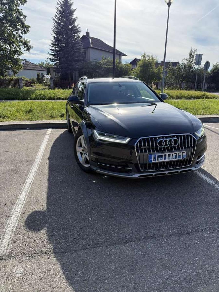 Black Audi A6 Allroad 2015 in Alytus, with an engine capacity of 2.97 L and mileage of 257 thousand km for 14500 €, photo 2 on AUTOMOTO.COM.LV
