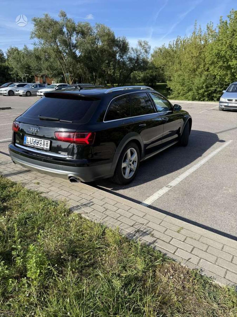 Black Audi A6 Allroad 2015 in Alytus, with an engine capacity of 2.97 L and mileage of 257 thousand km for 14500 €, photo 3 on AUTOMOTO.COM.LV