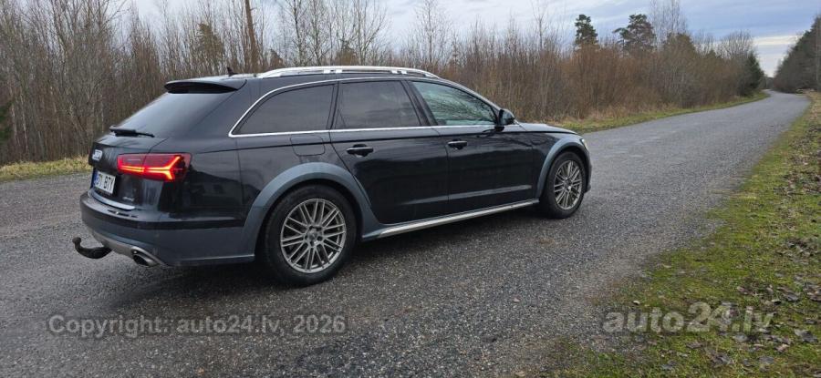 Black Audi A6 Allroad 2015 in Tallinn, with an engine capacity of 3.00 L and mileage of 349 thousand km for 14900 €, photo 4 on AUTOMOTO.COM.LV
