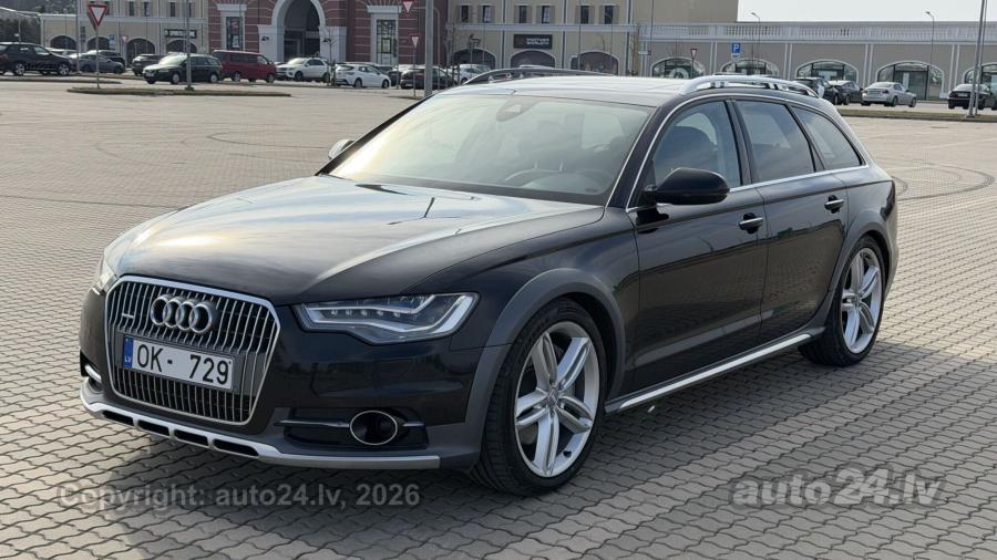 Black Audi A6 Allroad 2015 in Riga, with an engine capacity of 0.00 L and mileage of 352 thousand km for 12500 €, photo 4 on AUTOMOTO.COM.LV