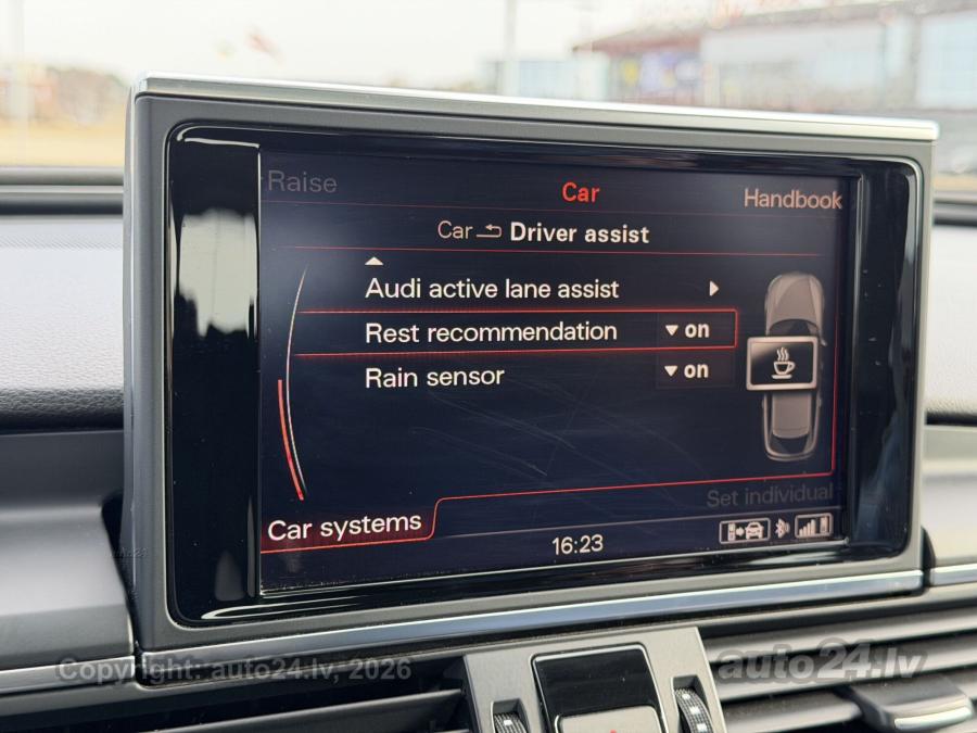 Black Audi A6 Allroad 2015 in Riga, with an engine capacity of 0.00 L and mileage of 352 thousand km for 12500 €, photo 17 on AUTOMOTO.COM.LV