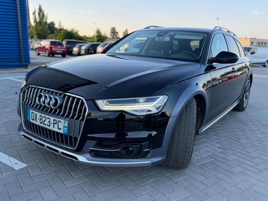 Black Audi A6 Allroad 2015 in Taurage, with an engine capacity of 2.97 L and mileage of 292 thousand km for 15900 €, photo 3 on AUTOMOTO.COM.LV