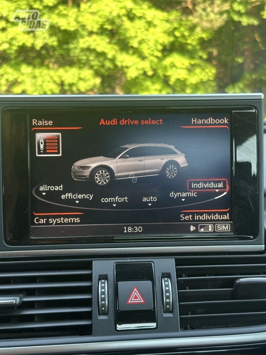 Melns Audi A6 Allroad 2015 Panevēža, ar dzinēja tilpumu 3.00 L un nobraukumu 240 tūkst. km par 13500 €, foto 21 vietnē AUTOMOTO.COM.LV