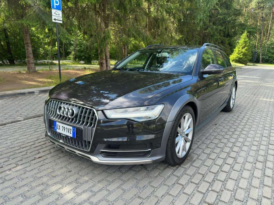 Melns Audi A6 Allroad 2015 Viļņa, ar dzinēja tilpumu 2.97 L un nobraukumu 288 tūkst. km par 13350 €, foto 4 vietnē AUTOMOTO.COM.LV