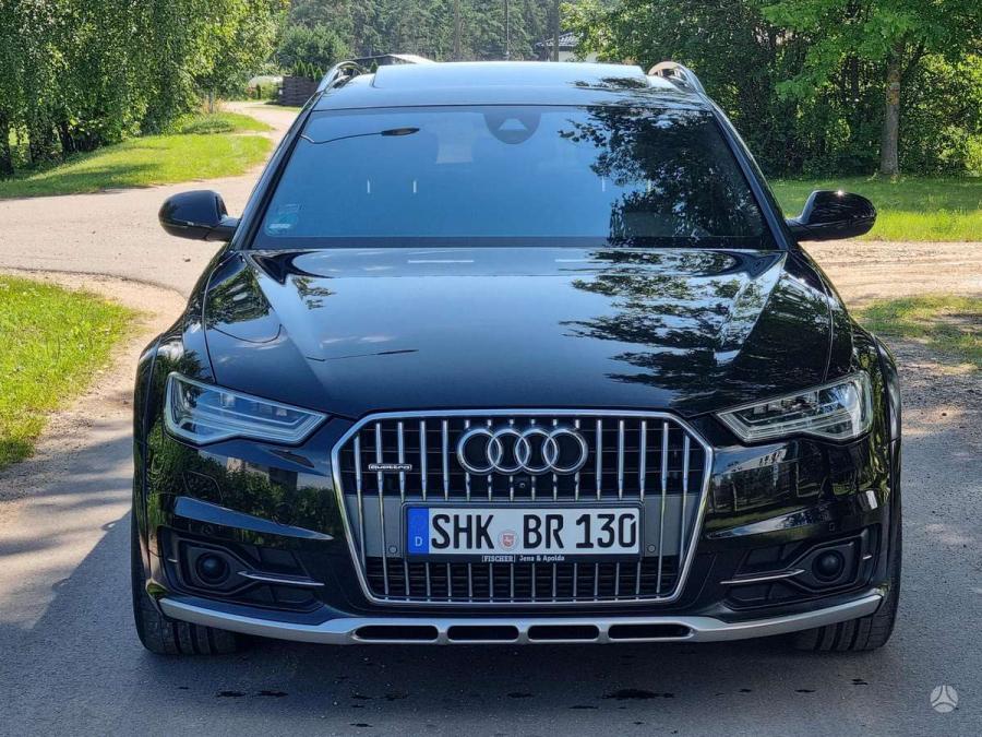 Black Audi A6 Allroad 2015 in Vilnius, with an engine capacity of 2.97 L and mileage of 161 thousand km for 20550 €, photo 5 on AUTOMOTO.COM.LV