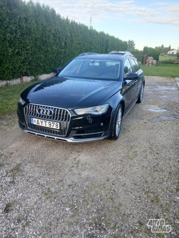 Melns Audi A6 Allroad 2015 Panevēža, ar dzinēja tilpumu 3.00 L un nobraukumu 319 tūkst. km par 11800 €, foto 1 vietnē AUTOMOTO.COM.LV