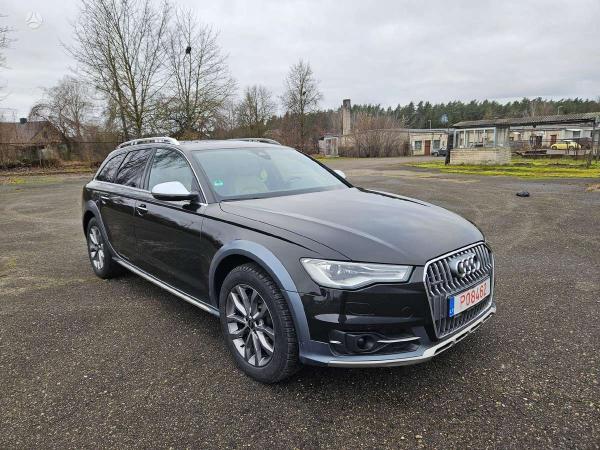 Black Audi A6 Allroad 2016 in Utena, with an engine capacity of 2.97 L and mileage of 237 thousand km for 13999 €, photo 1 on AUTOMOTO.COM.LV