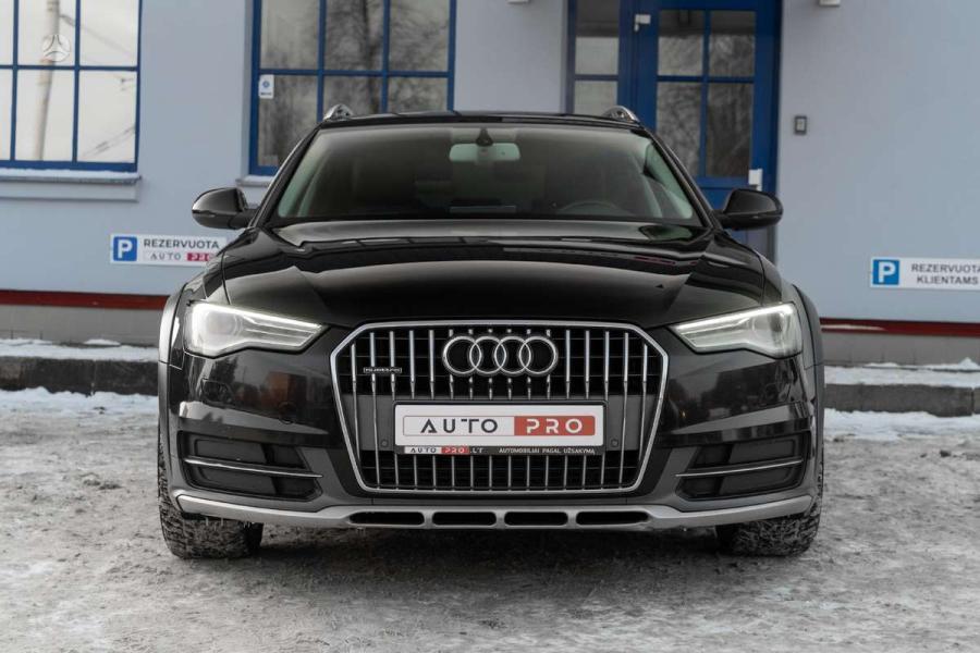 Black Audi A6 Allroad 2016 in Vilnius, with an engine capacity of 2.97 L and mileage of 283 thousand km for 15999 €, photo 1 on AUTOMOTO.COM.LV