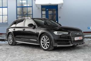 Black Audi A6 Allroad 2016 in Vilnius, with an engine capacity of 2.97 L and mileage of 283 thousand km for 15999 €, photo 2 on AUTOMOTO.COM.LV