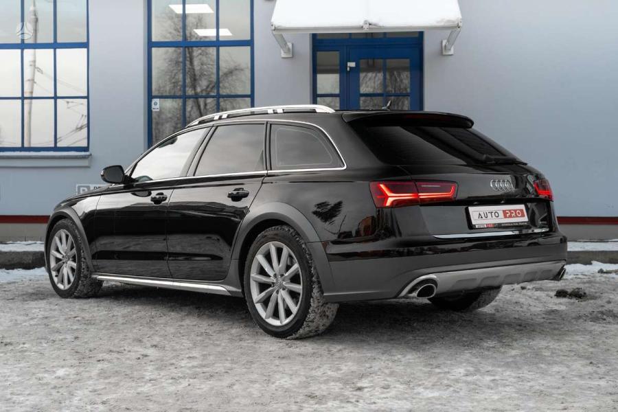 Black Audi A6 Allroad 2016 in Vilnius, with an engine capacity of 2.97 L and mileage of 283 thousand km for 15999 €, photo 6 on AUTOMOTO.COM.LV