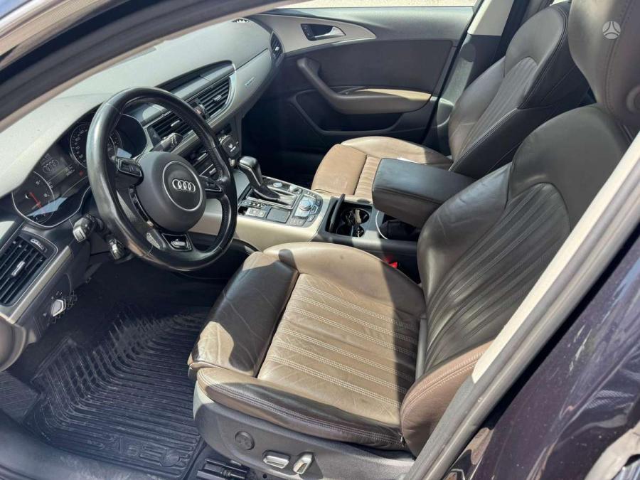 Black Audi A6 Allroad 2016 in Kaunas, with an engine capacity of 3.00 L and mileage of 257 thousand km for 12950 €, photo 10 on AUTOMOTO.COM.LV