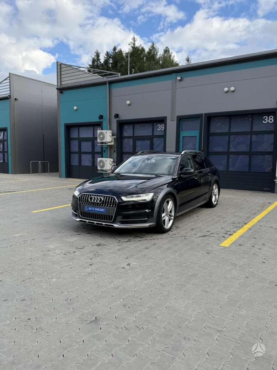 Melns Audi A6 Allroad 2016 Viļņa, ar dzinēja tilpumu 2.97 L un nobraukumu 252 tūkst. km par 17890 €, foto 1 vietnē AUTOMOTO.COM.LV