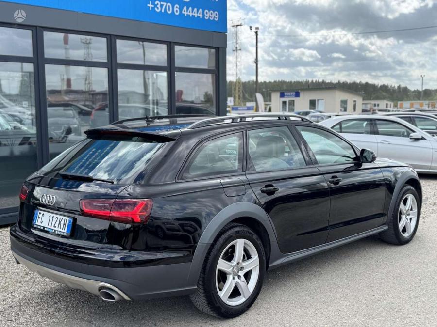 Black Audi A6 Allroad 2016 in Vilnius, with an engine capacity of 3.00 L and mileage of 245 thousand km for 12950 €, photo 5 on AUTOMOTO.COM.LV