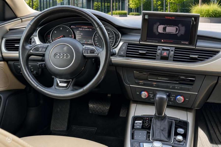 Black Audi A6 Allroad 2016 in Vilnius, with an engine capacity of 3.00 L and mileage of 245 thousand km for 12950 €, photo 12 on AUTOMOTO.COM.LV