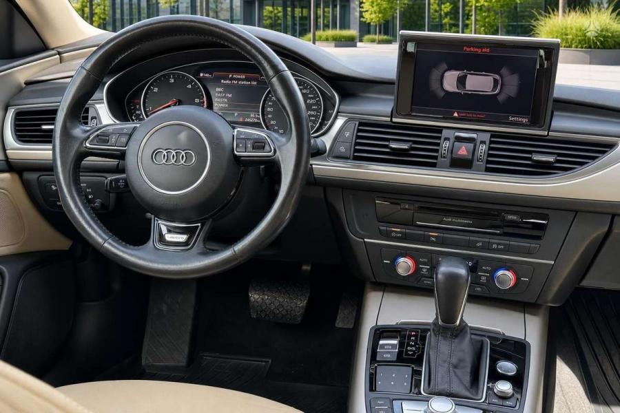 Black Audi A6 Allroad 2016 in Vilnius, with an engine capacity of 3.00 L and mileage of 245 thousand km for 12950 €, photo 12 on AUTOMOTO.COM.LV