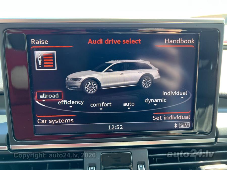 Black Audi A6 Allroad 2017 in Tartu, with an engine capacity of 3.00 L and mileage of 222 thousand km for 19900 €, photo 18 on AUTOMOTO.COM.LV