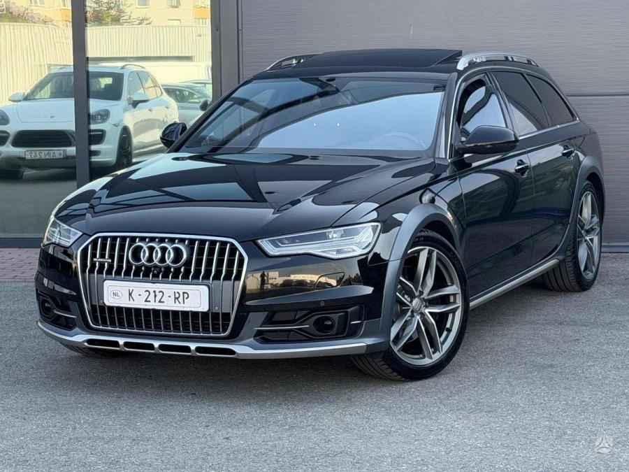 Black Audi A6 Allroad 2017 in Jonava, with an engine capacity of 2.97 L and mileage of 210 thousand km for 19999 €, photo 1 on AUTOMOTO.COM.LV