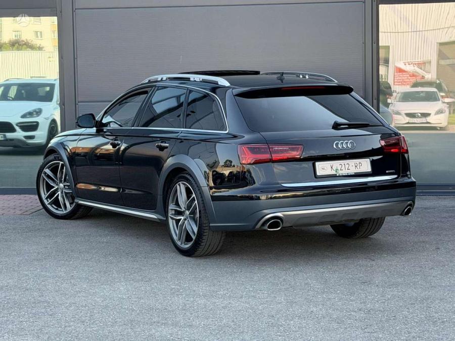 Black Audi A6 Allroad 2017 in Jonava, with an engine capacity of 2.97 L and mileage of 210 thousand km for 19999 €, photo 6 on AUTOMOTO.COM.LV