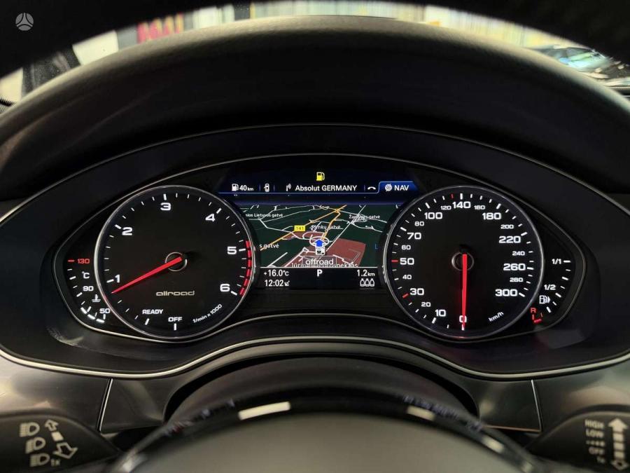 Black Audi A6 Allroad 2017 in Klaipeda, with an engine capacity of 2.97 L and mileage of 338 thousand km for 17250 €, photo 16 on AUTOMOTO.COM.LV