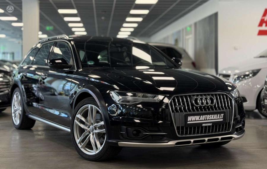 Black Audi A6 Allroad 2017 in Klaipeda, with an engine capacity of 2.97 L and mileage of 338 thousand km for 17250 €, photo 29 on AUTOMOTO.COM.LV