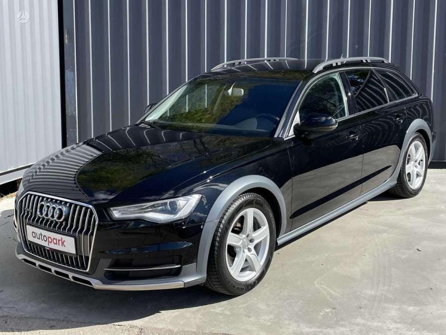 Black Audi A6 Allroad 2017 in Vilnius, with an engine capacity of 2.97 L and mileage of 278 thousand km for 13500 €, photo 1 on AUTOMOTO.COM.LV