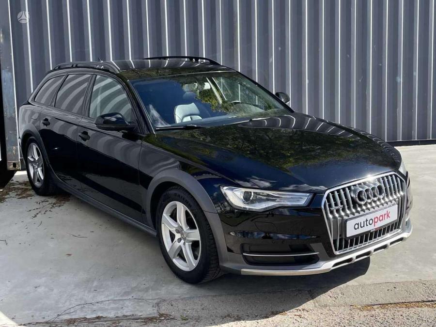 Black Audi A6 Allroad 2017 in Vilnius, with an engine capacity of 2.97 L and mileage of 278 thousand km for 13500 €, photo 3 on AUTOMOTO.COM.LV