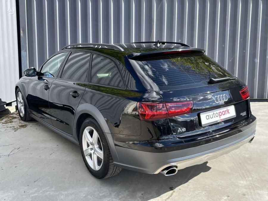 Black Audi A6 Allroad 2017 in Vilnius, with an engine capacity of 2.97 L and mileage of 278 thousand km for 13500 €, photo 6 on AUTOMOTO.COM.LV