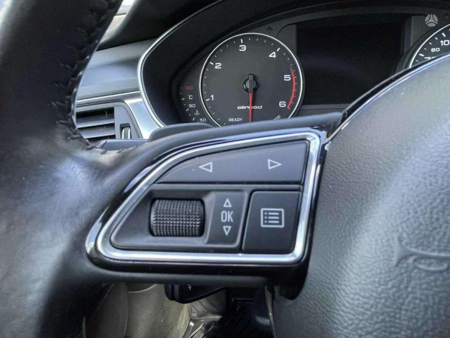Black Audi A6 Allroad 2017 in Vilnius, with an engine capacity of 2.97 L and mileage of 278 thousand km for 13500 €, photo 14 on AUTOMOTO.COM.LV
