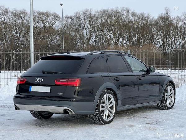 Black Audi A6 Allroad 2018 in Taurage, with an engine capacity of 3.00 L and mileage of 302 thousand km for 18999 €, photo 6 on AUTOMOTO.COM.LV