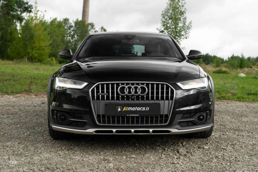 Black Audi A6 Allroad 2018 in Vilnius, with an engine capacity of 2.97 L and mileage of 186 thousand km for 18950 €, photo 6 on AUTOMOTO.COM.LV
