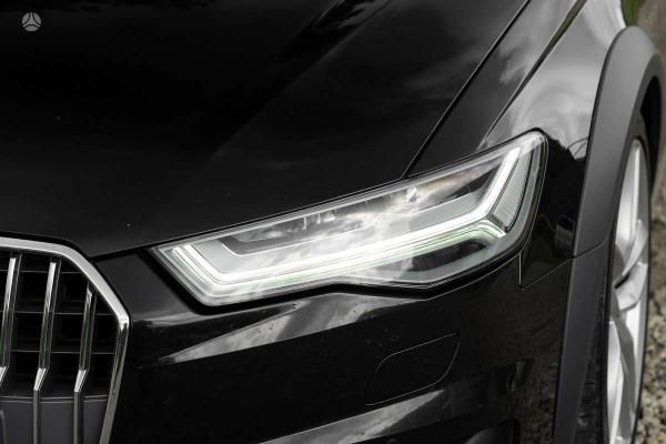 Black Audi A6 Allroad 2018 in Vilnius, with an engine capacity of 2.97 L and mileage of 186 thousand km for 18950 €, photo 6 on AUTOMOTO.COM.LV
