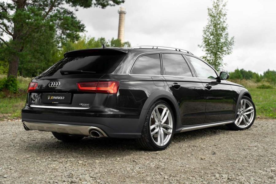 Black Audi A6 Allroad 2018 in Vilnius, with an engine capacity of 2.97 L and mileage of 186 thousand km for 18950 €, photo 9 on AUTOMOTO.COM.LV