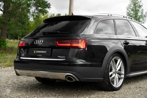 Black Audi A6 Allroad 2018 in Vilnius, with an engine capacity of 2.97 L and mileage of 186 thousand km for 18950 €, photo 9 on AUTOMOTO.COM.LV